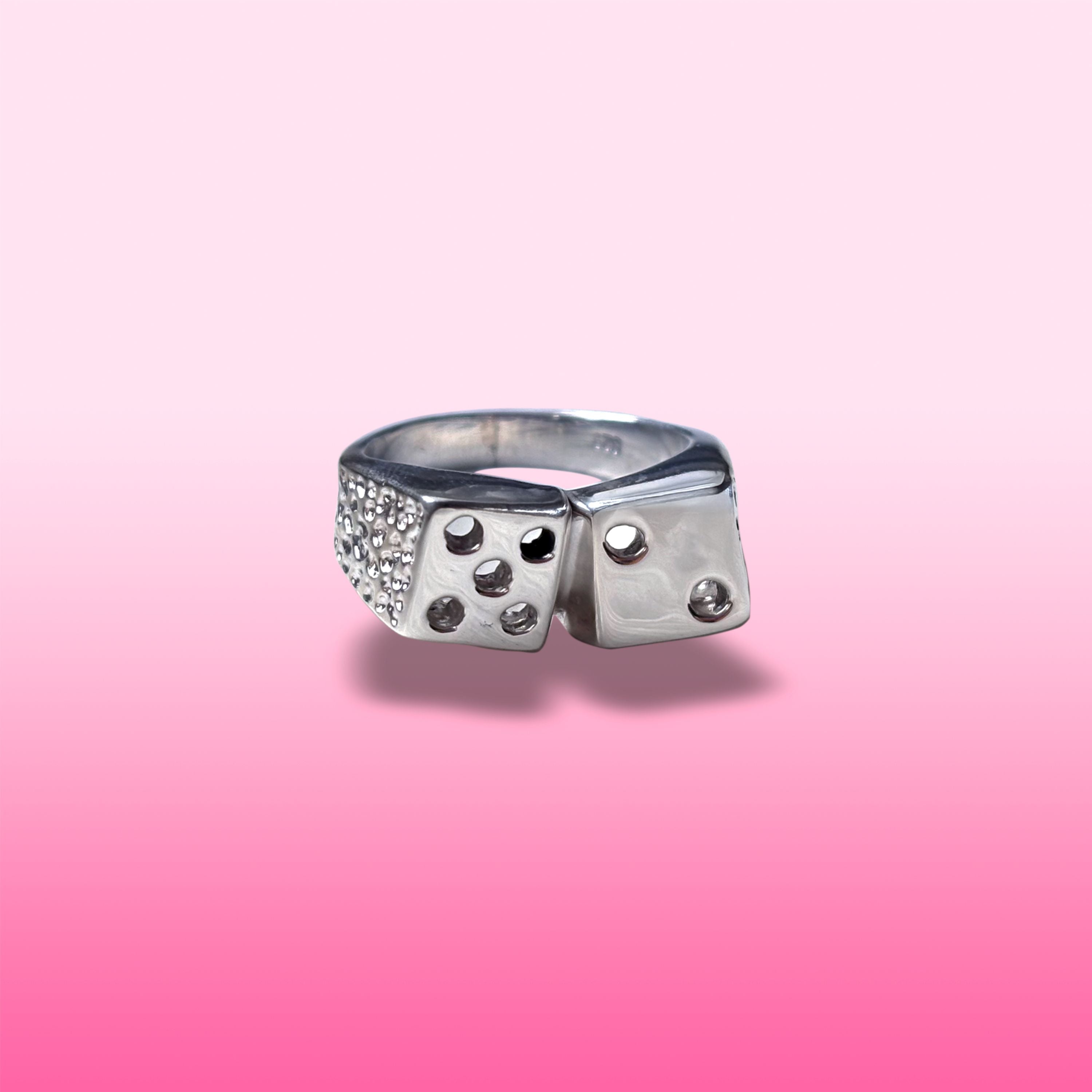 silver 7 dice ring – CNOJ