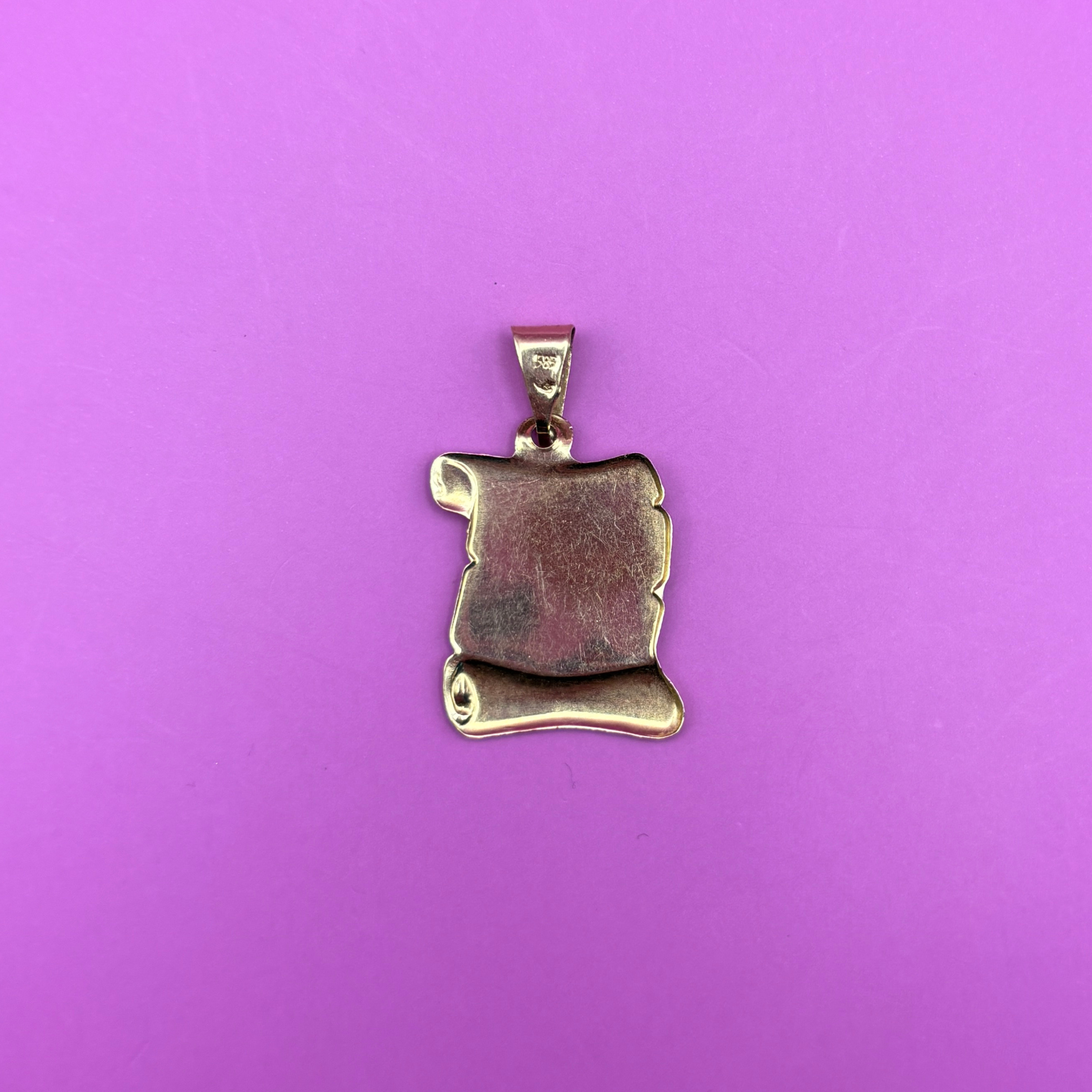 14k scroll charm – CNOJ